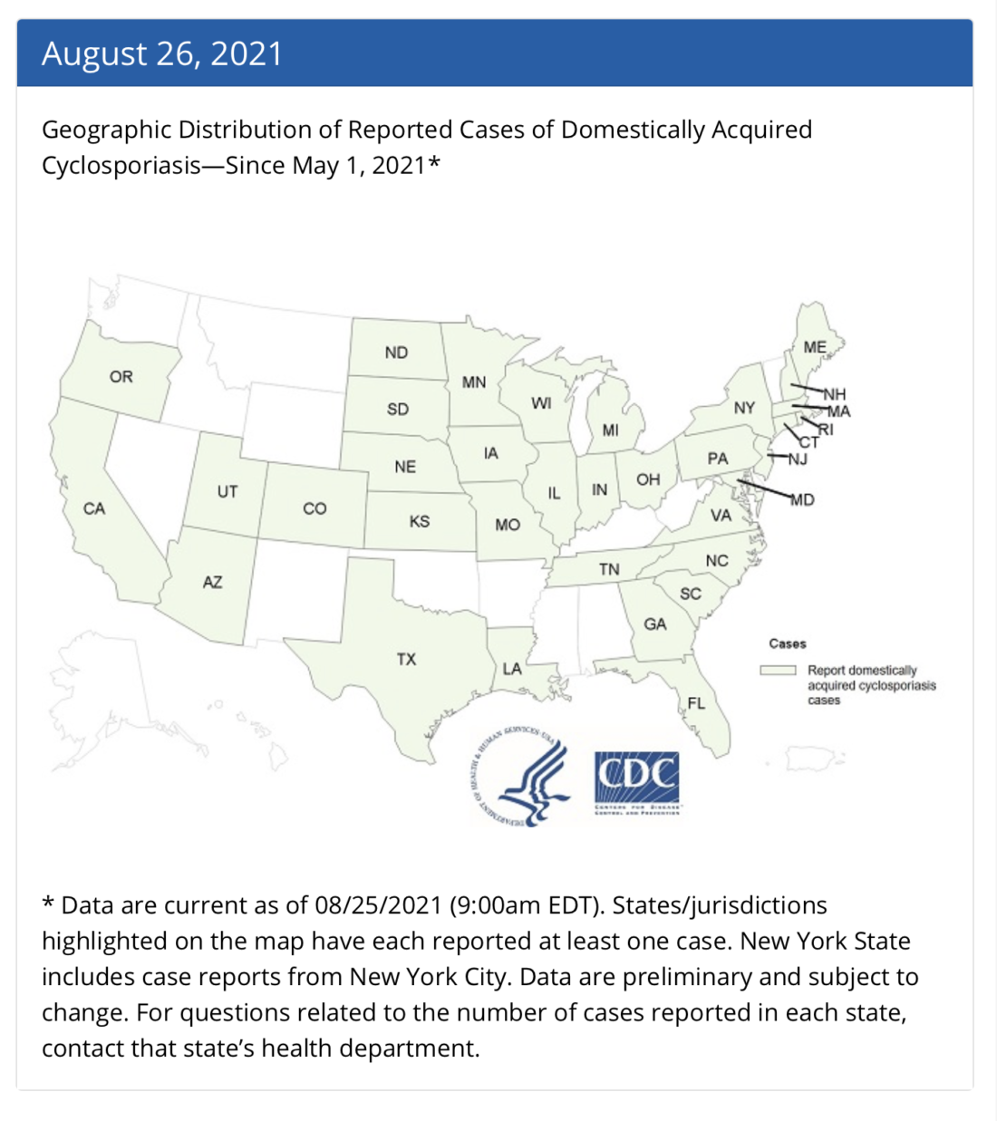 US Cyclospora cases surge to 864 in 34 States | Marler Clark